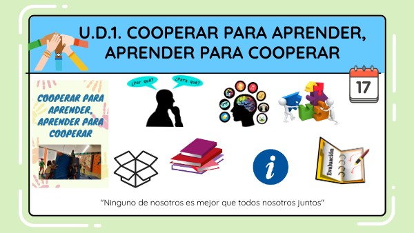 UD.1. Cooperar para aprender, aprender para cooperar