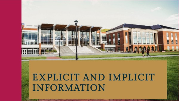 Reading__Explicit and Implicit Information