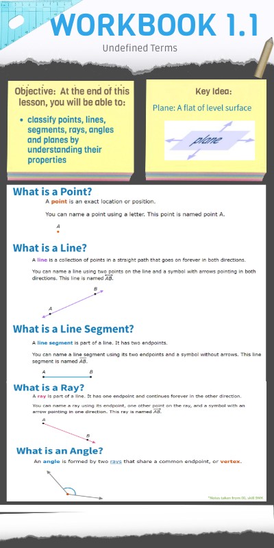 Geometry A - Workbook 1.1