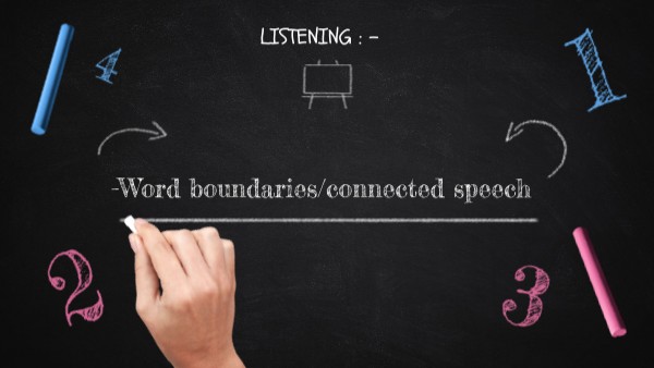 Word boundaries/connected speech | Genially