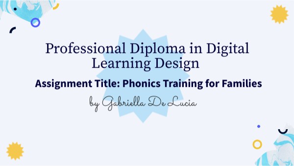 DLI Project: Phonics Training for Families | Genially