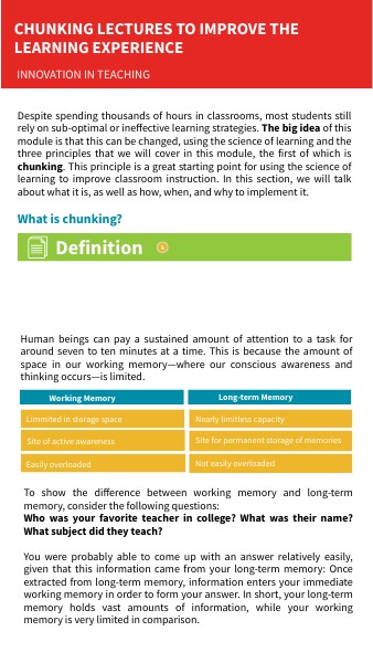 1. Chunking lectures to improve the learning experience [EN] SM1 | Genially