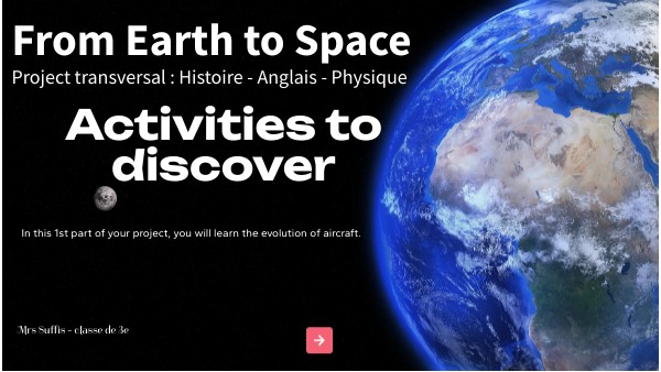 3e- From earth to Space | Genially