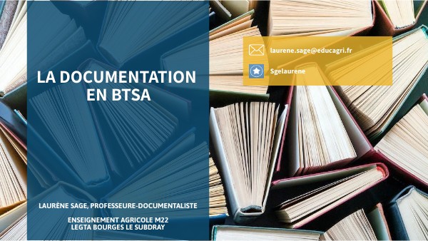 La documentation en BTSA | Genially
