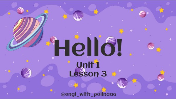 Starter unit 1 lesson 3* | Genially