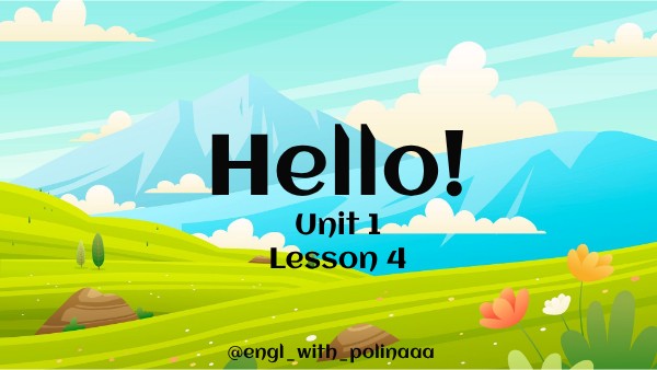 Starter unit 1 lesson 4* | Genially