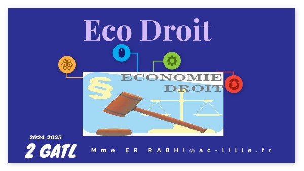 Je découvre l ' Eco Droit | Genially