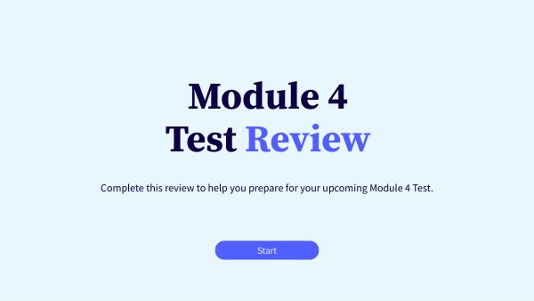 Module 4 Test Review | Genially