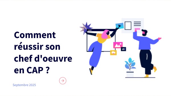 Comment réussir son chef d'oeuvre en cap? | Genially
