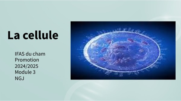 La cellule | Genially