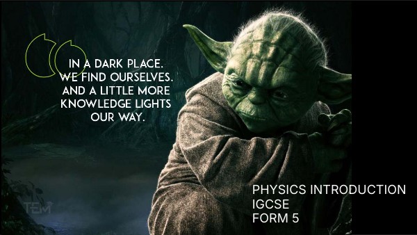 Physics Introduction Form 5 IGCSE