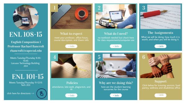 ENL 101/108 Tue Thurs | Genially