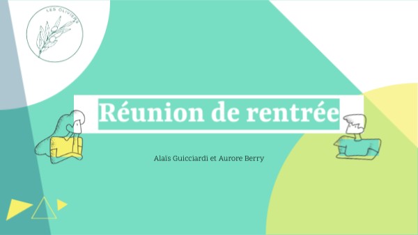 Réunion de rentrée | Genially