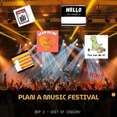 MYP 2 - PLAN A MUSIC FESTIVAL | Genially