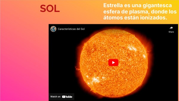 Características del Sol | Genially