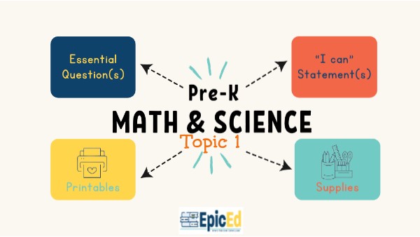 25/26 PK Math Topic 1 Landing | Genially