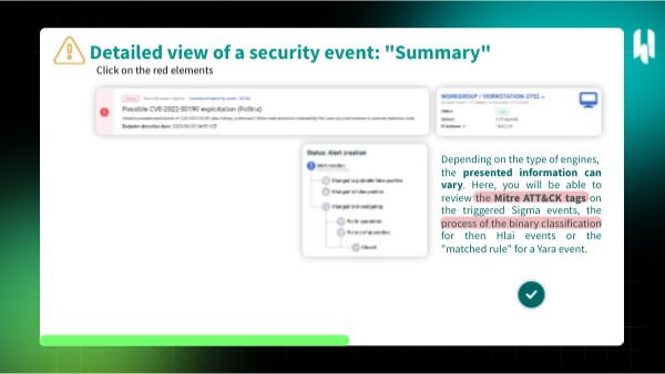 Detection - summary tab | Genially