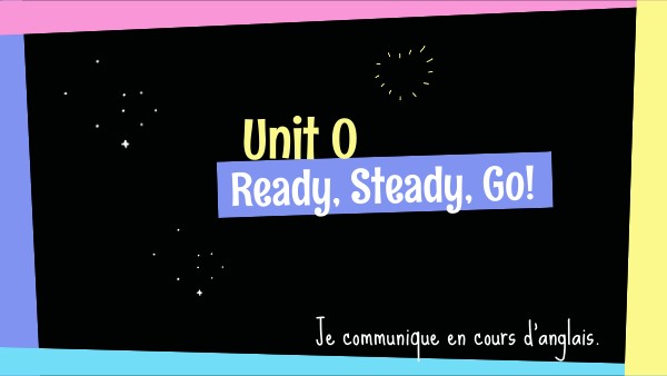 Unit 0 - Ready, Steady, Go! (6ème) | Genially