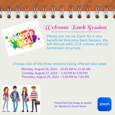 2024 Welcome Back Session