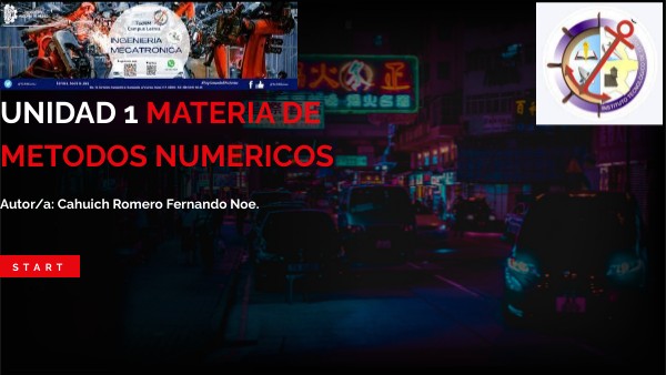 Materia de metodos numericos. | Genially