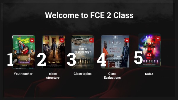 Welcome to FCE 2 class