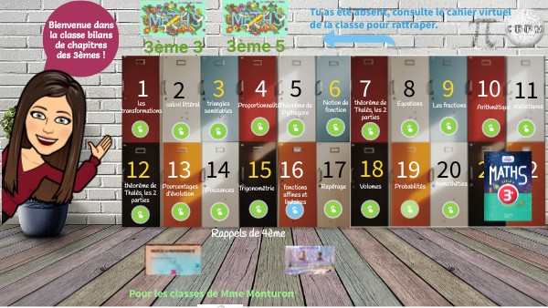Classe bilan 3ème 2024-2025 Mme Monturon | Genially