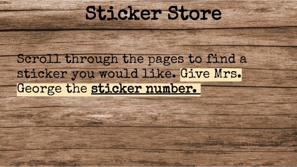 Sticker Store | Genially