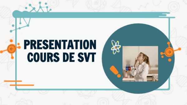 Présentation rentrée SVT | Genially