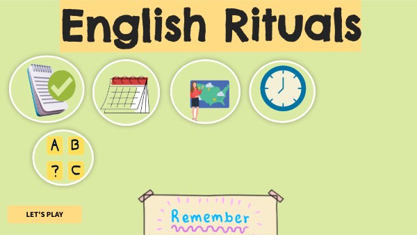 English Rituals | Genially