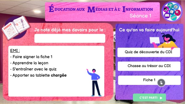 EMI séance 1 : découverte du CDI