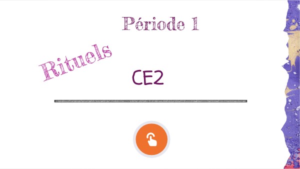 Rituels CE2 période 1 | Genially