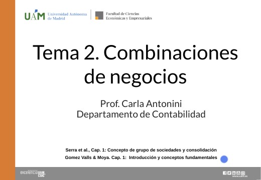 T2- Combinaciones de Negocios | Genially
