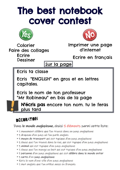 Copy - The best notebook cover handout