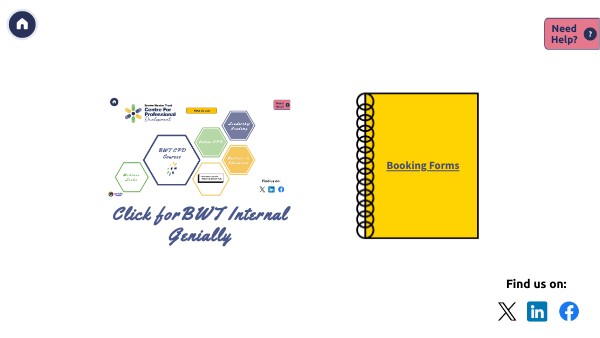 Old BWT Booking Link | Genially