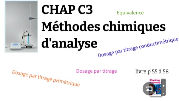 CHAP C3 Méthodes chimiques d'analyse