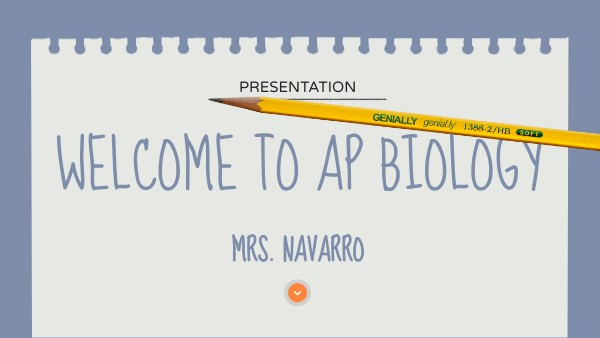 AP BIOLOGY - BACK TO SCHOOL