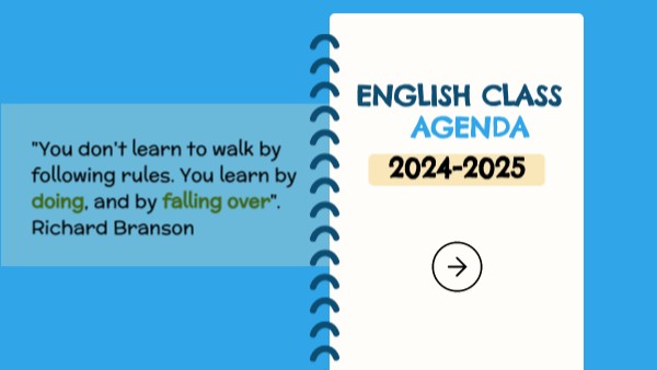 Agenda/ HW (4th) | Genially