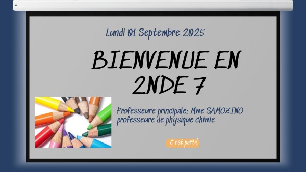 prérentrée 2nde | Genially