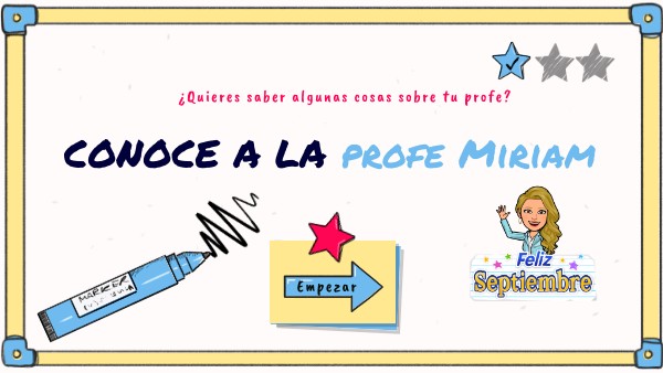 Conoce a la profe Miriam | Genially