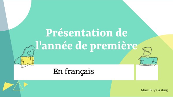 Présentation de l'année | Genially