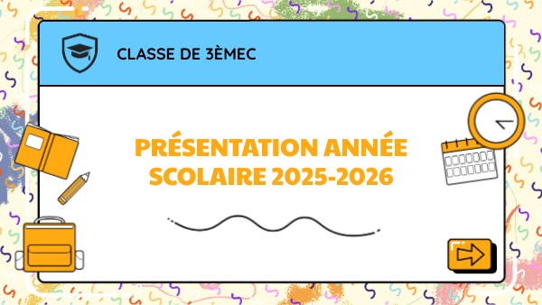 Présentation année 2024 2025 | Genially