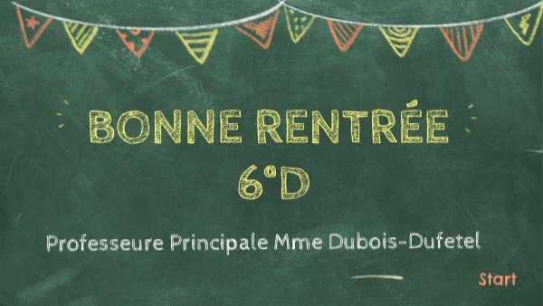 Présentation rentrée 6e