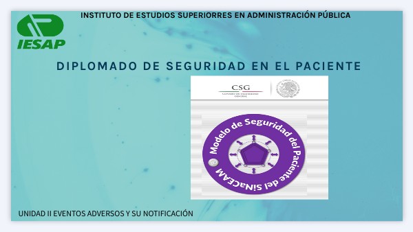 NIDAD II MODELO DE CALIDAD Y SEGURIDAD DEL CONSEJO DE SALUBRIDAD GENER ...