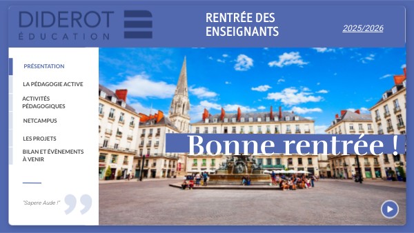 Rentrée des enseignants | Genially