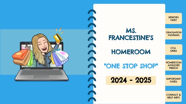 Ms. Francestine's CCA Homeroom | Genially