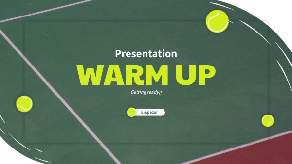 warm up presentation | Genially