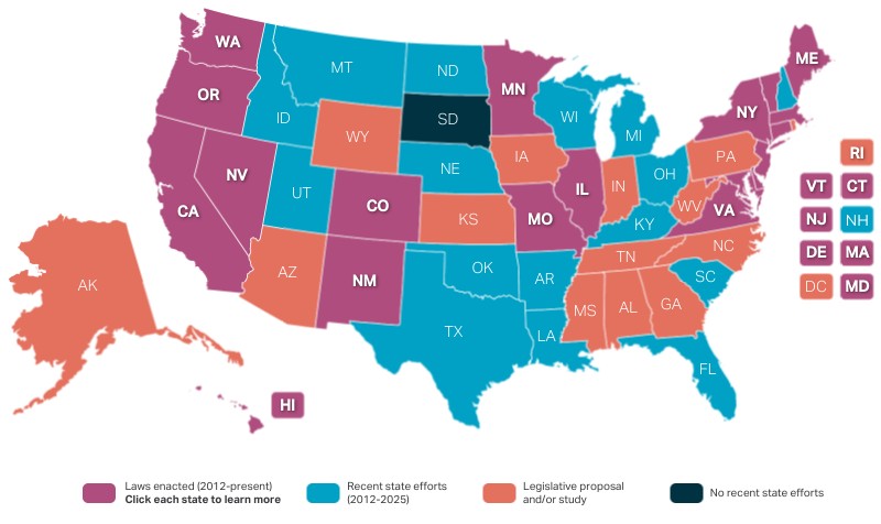Ascensus State Mandate Interactive Map