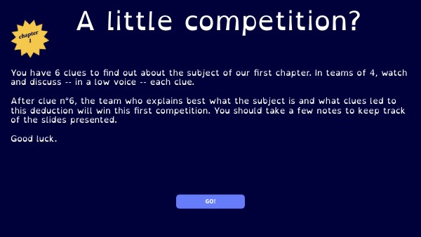 Discover chapter 1-clues