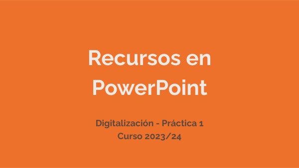 Recursos en PowerPoint