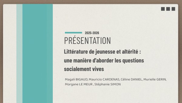 Présentation Séminaire Recherche PE | Genially